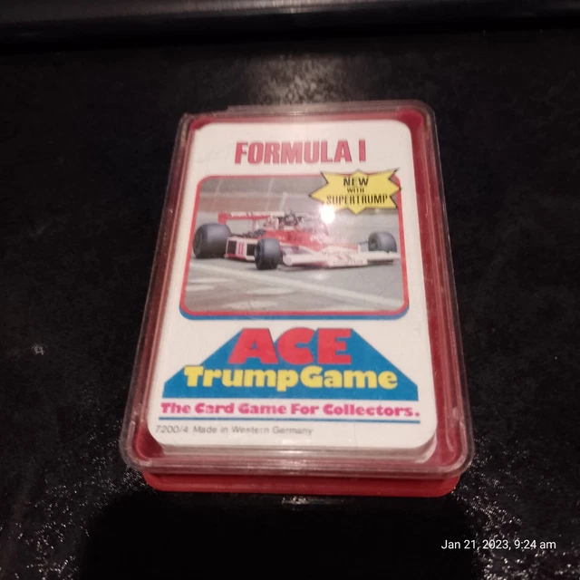 TOP TRUMPS ACE Top Trumps Formula 1 Vintage Full Set Complete 1970S £7. ...