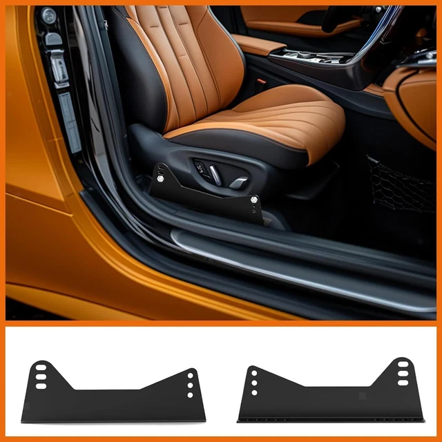 RACE SEAT SIDE Mount Brackets Heavy Duty L Shape Side Mounting Bracket ...