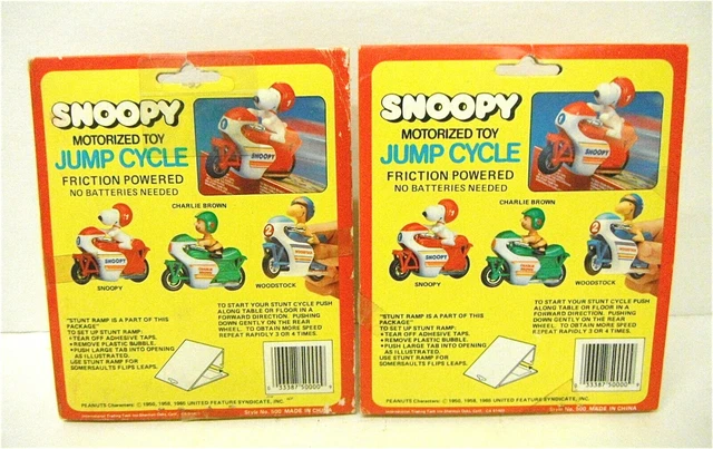 1980'S VINTAGE AVIVA Snoopy Motorized Toy Series Woodstock #2 Charlie Brown #3 $46.22 - PicClick CA