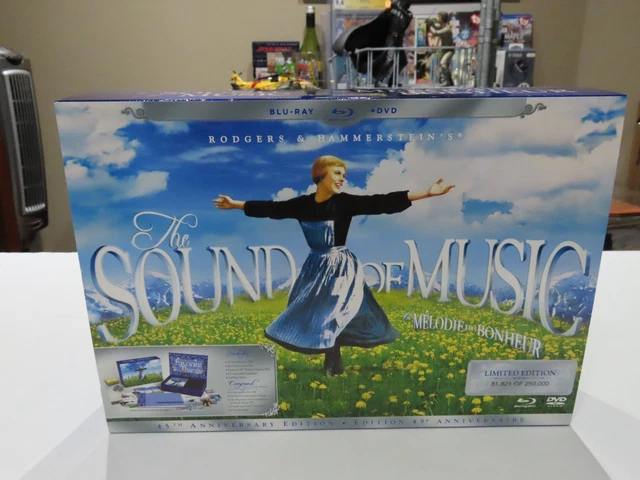 THE SOUND OF Music 45th Anniversary Blu-ray DVD Combo 4 Disc Music Box ...