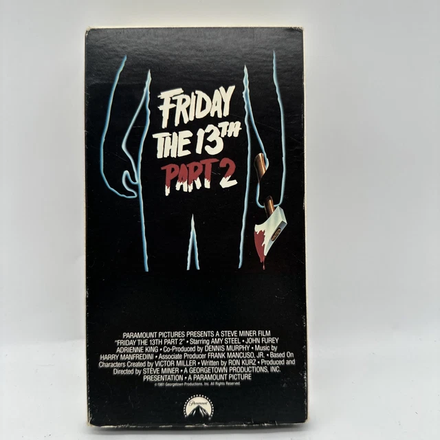 FRIDAY THE 13TH Part 2 VHS 1981 Paramount Horror PRE-owned £36.03 ...