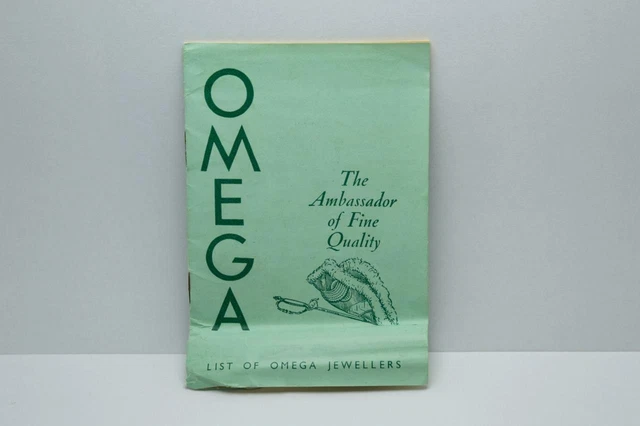 GENUINE OMEGA 1960'S The Ambassador of Fine Quality Booklet £95.00 ...