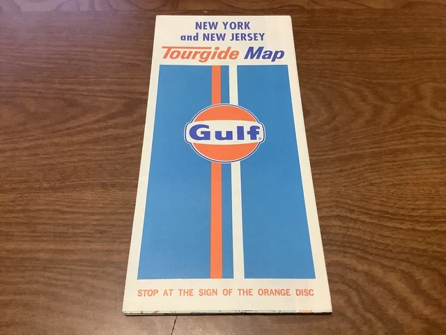 VINTAGE UNOPENED MAP -- GULF 1971 - NEW YORK & NEW JERSEY $14.99 - PicClick