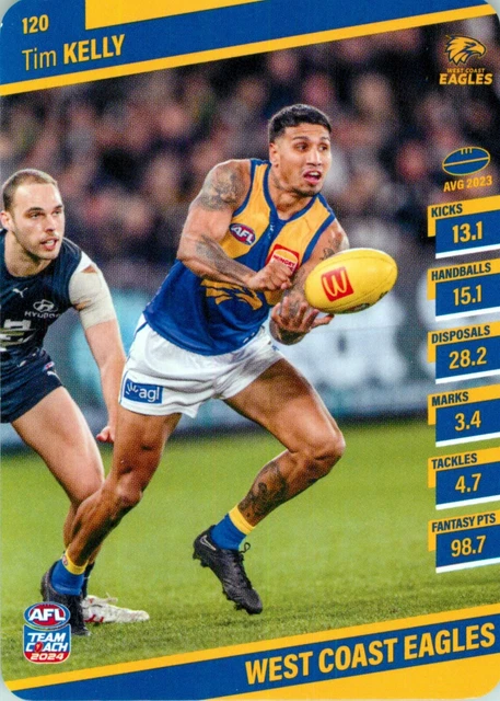 2024 WEST COAST Eagles AFL TeamCoach Card - Tim Kelly EUR 3,12 ...