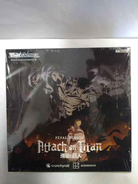 WEISS SCHWARZ TCG: ATTACK ON TITAN FINAL SEASON BOOSTER BOX Fast Free ... WEISS SCHWARZ TCG: ATTACK ON TITAN FINAL SEASON BOOSTER BOX Fast Free ...