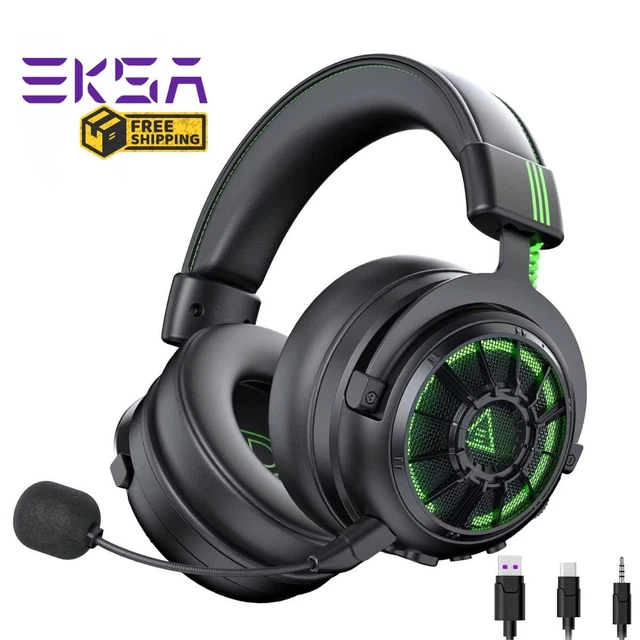 GAMING HEADSET EKSA E5000 Pro USB/ 3.5mm RGB Mic for PC PS5 Xbox 7.1 ...
