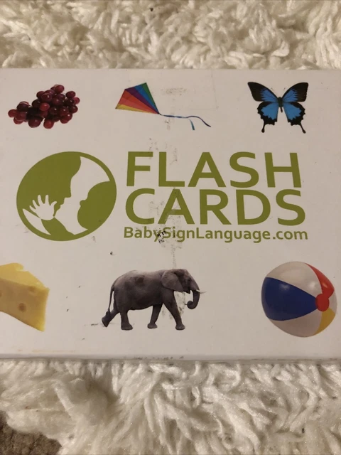 BABY SIGN LANGUAGE Flash Cards For Learning Large Colorful Cards Easy ...