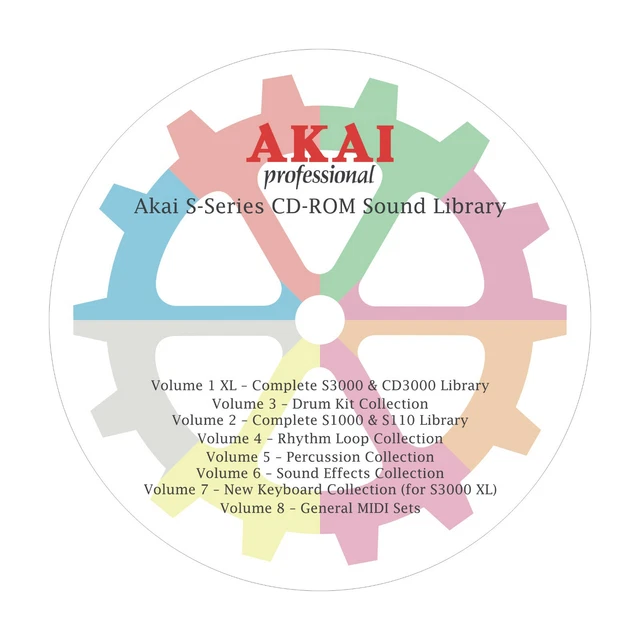 AKAI CD SOUND Library Sample S1000 S2000 S2800 S3000 S3200 XL S5000 ...