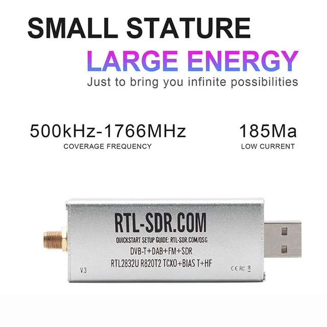 RTLSDR BLOG V3 RTL2832U 1PPM TCXO HF BiasT SMA Software Defined Radio ...
