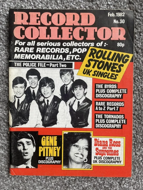 RECORD COLLECTOR MAGAZINE No. 30 February ‘82 Rolling Stones Gene Pitney Byrds £4.99 - PicClick UK