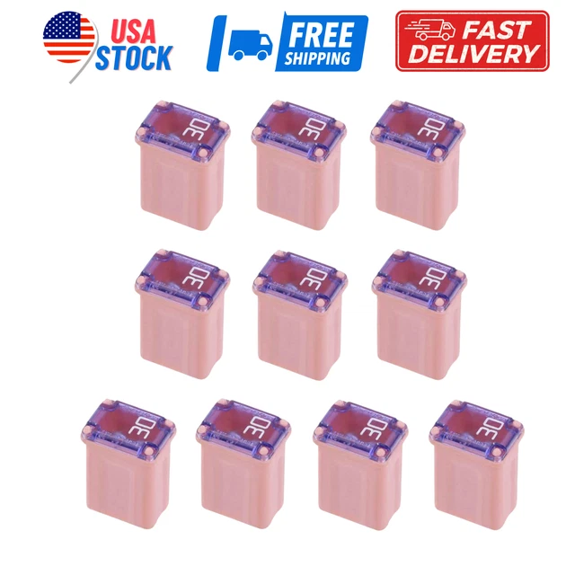 MICRO CARTRIDGE FUSES FMM M-Case Female Fuse For Car Truck SUV, 10 Pack ...