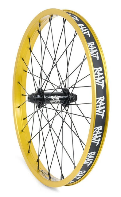 RANT PARTY ON V2 Bmx Bike 20" Front Wheel Shadow Subrosa Cult Gt Haro ...