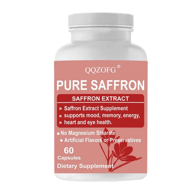 SAFFRON CAPSULES PURE Saffron Saffron Extracts Dietary Supplement |NEW ...