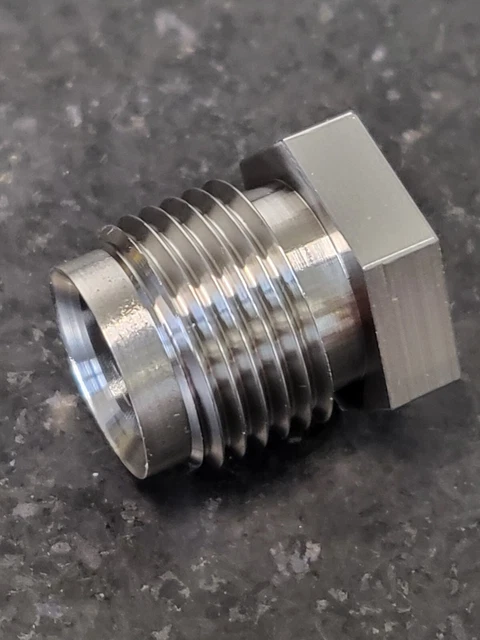 OIL DRAIN PIPE Union Nut KA241 KSS MKII UK Made 316 SS Velocette ...