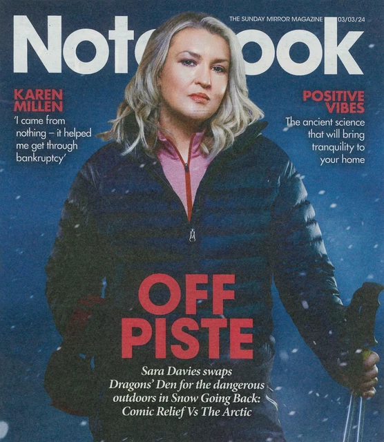 SUNDAY MIRROR NOTEBOOK Magazine: Sara Davies, Vicky Pattison, Fashion ...
