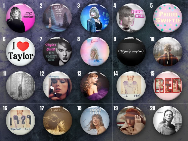 TAYLOR SWIFT PIN Badges | 32mm | Buttons | Swifite | Eras | Fan | Gift ...