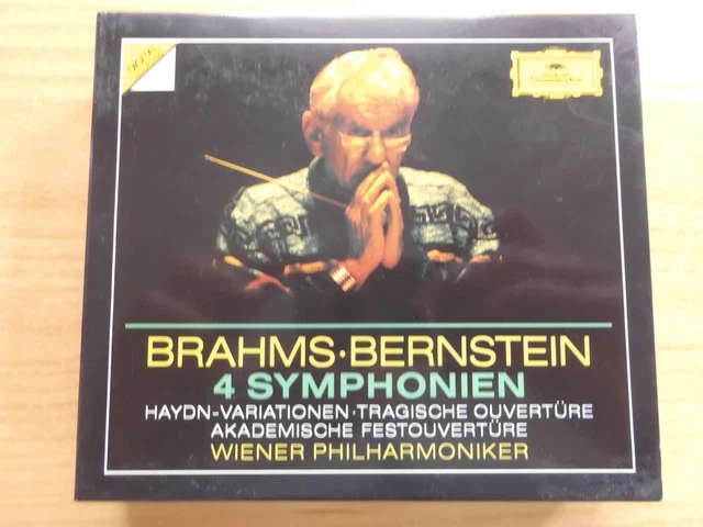 BRAHMS 4CD BOX: 4 Symphonien/Bernstein Wiener Philharmoniker EUR 1,99 - PicClick IT