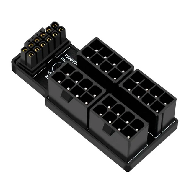 PER SCHEDA RTX 4090 4080 ATX3.0 4X8 pin adattatore 12+4 pin 180 gradi ...
