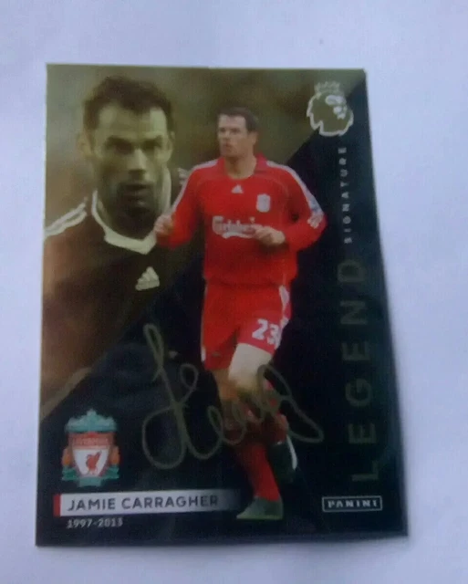 PREMIER LEAGUE ADRENALYN Jamie Carragher Legend Signature 2024 Football ...
