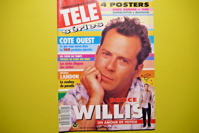 TÉLÉ-SÉRIES MAGAZINE N° 20 , Bruce willis , cote ouest , landon EUR 30 ...