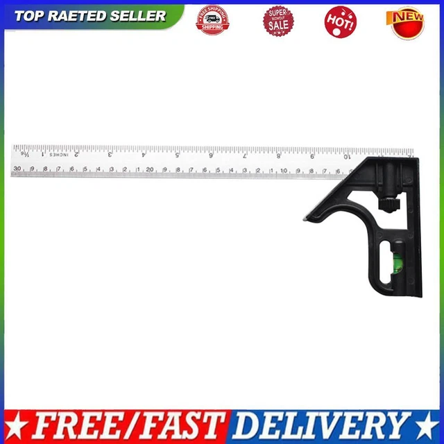 PRECISION GONIOMETER ANGLE Finder Ruler Protractor Woodworking ...