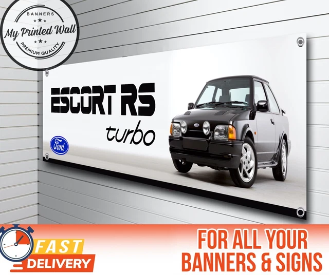 FORD ESCORT MK4 RS Turbo Garage workshop banner large £29.00 - PicClick UK