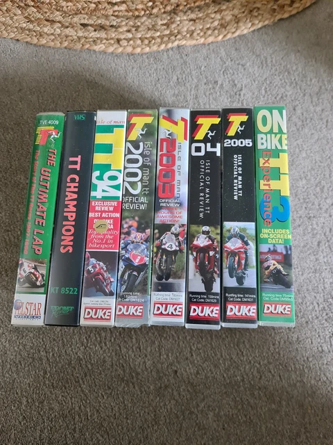 ISLE OF MAN TT VHS Bundle 90s 2000s Vintage Videos £22.99 - PicClick UK