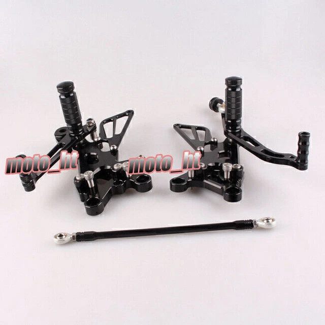 PER YAMAHA YZF R6 2006-2010 Set Posteriore Corsa Alluminio Peggia GP ...