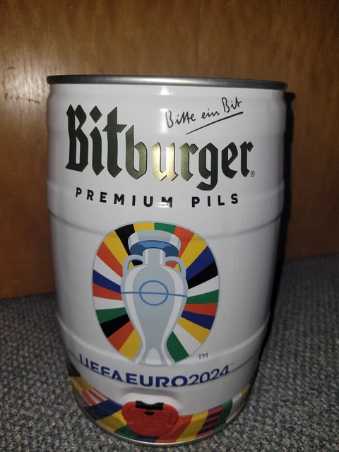 PARTYFASS BIERFASS EURO 2024 Bitburger Premium Pils EM- Fass (5 Liter ...