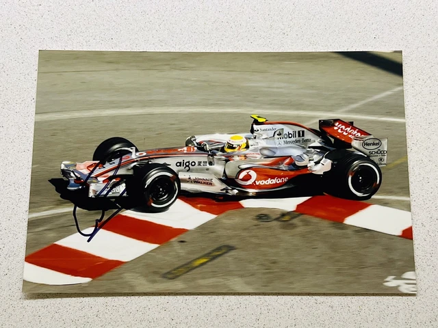 SIGNED LEWIS HAMILTON McLaren Mercedes F1 Photo Monaco 2007 £25.00 ...