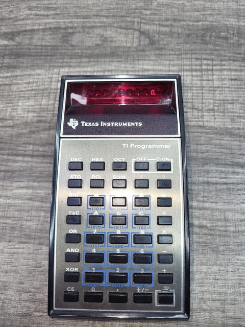 TEXAS INSTRUMENTS TI Electronic Calculator TI Programmer MADE IN USA ...