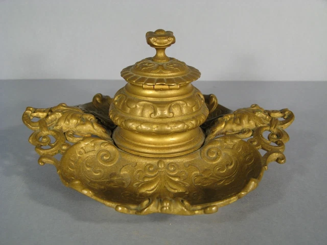 ENCRIER EN BRONZE Style Renaissance / Encrier Ancien EUR 159,00 ...