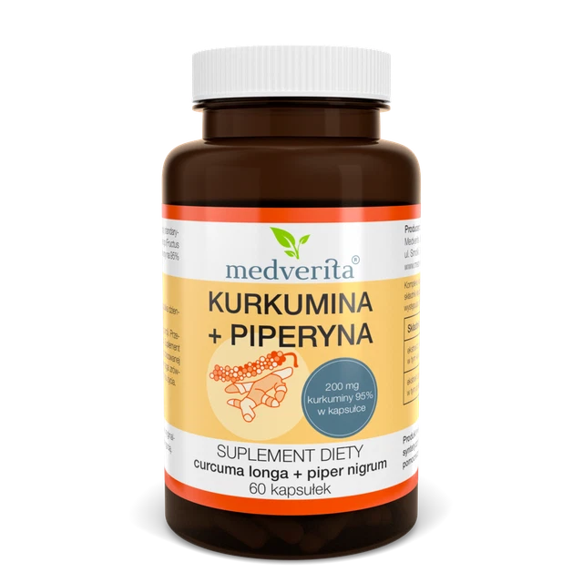 MEDVERITA CURCUMIN + Piperine 60 capsules £9.36 - PicClick UK