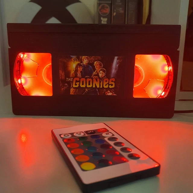 THE GOONIES USB LED VHS Tape Lamp Birthday Christmas Gift Retro Light ...