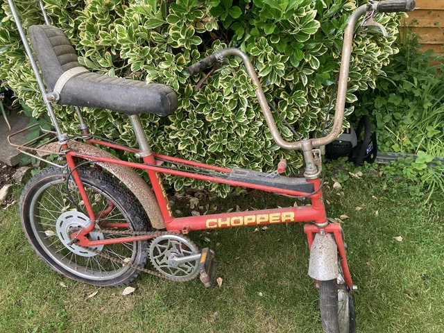 GARAGE FIND ORIGINAL Paint? Raleigh Chopper Mk2 Infra Red Restoration £ ...