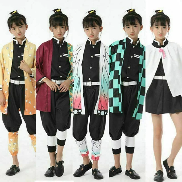 DEMON SLAYER COSPLAY Kids Kimetsu No Yaiba Nezuko Costume Outfits Girls ...