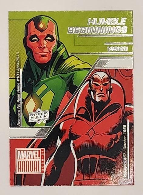 CARTE DE BANDE dessinée Marvel Vision CARTE DE BANDE dessinée Marvel Vision