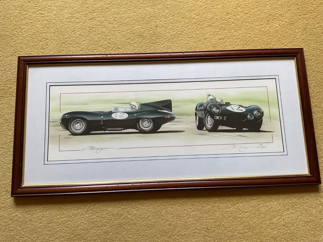 JAGUAR D TYPE by Christopher Dugan Limited Edition & signed by artist ...