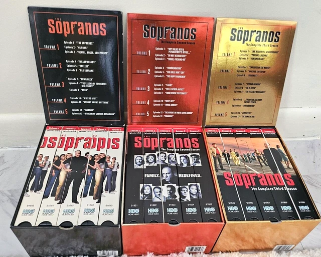 THE SOPRANOS HBO VHS COMPLETE SEASONS 1, 2 & 3 Boxed Sets £39.43 ...