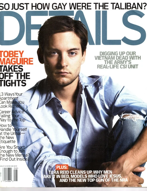DETAILS MAGAZINE - August 2003 - Tobey Maguire EUR 14,46 - PicClick FR