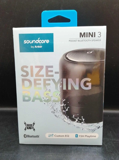 ANKER SOUNDCORE MINI 3 Bluetooth Speaker 360° Sound BassUp PartyCast ...
