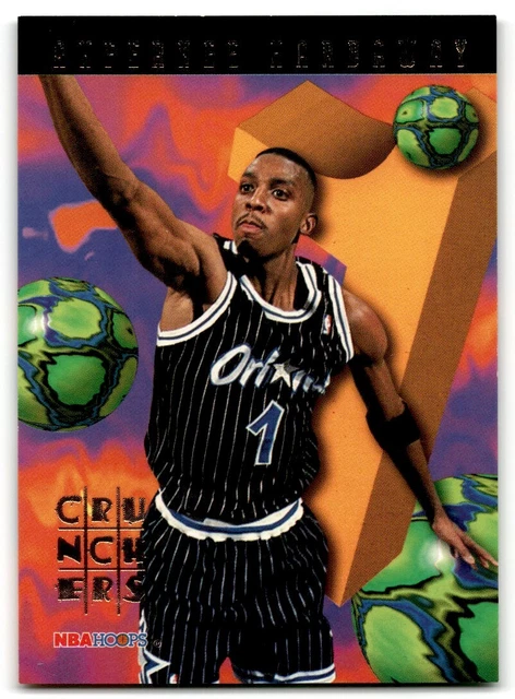 1995-96 HOOPS NUMBER Crunchers Anfernee Hardaway Orlando Magic #6 EUR 6 ...