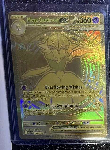 POKEMON 2025 MEGA Evolutions Mega Gardevoir Ex 187/132 MUR Gold English ...