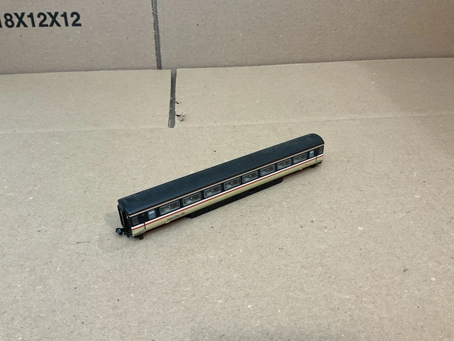 DAPOL N GAUGE Passenger Coach Intercity 125 Coach White & Blue Read ! £ ...
