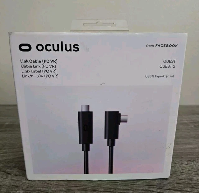 META OCULUS LINK Cable (PC VR) QUEST & QUEST 2 - USB 3 Type-C 5m. Free ...