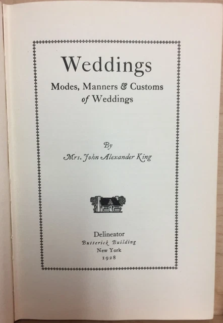 MME JOHN ALEXANDER King / Mariages Modes Manners & Customs De Mariages ...