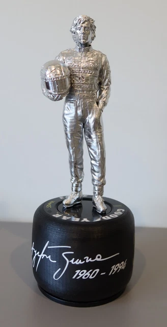 AYRTON SENNA FIGURE & Tyre Statue Display Handmade (SMALL) EUR 59,65 ...
