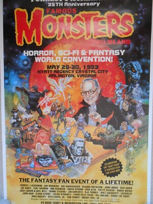 FANTASTIC POSTER 1993 35th Anniversary Famous Monsters Convention ...