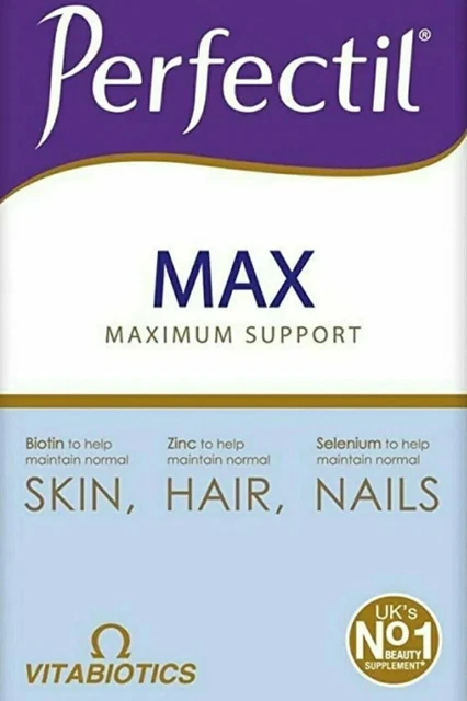 VITABIOTICS PERFECTIL MAX 56 Tablets/28 Capsules Hair Skin Nails/5284 ...