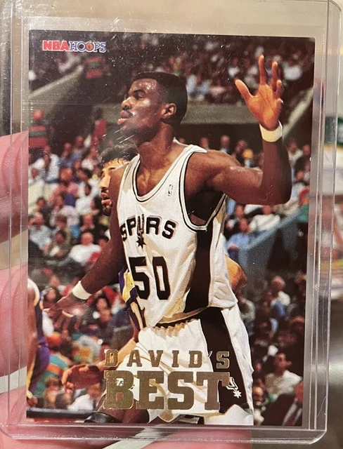 1993-94 NBA HOOPS David’s Best Insert David Robinson San Antonio Spurs ...
